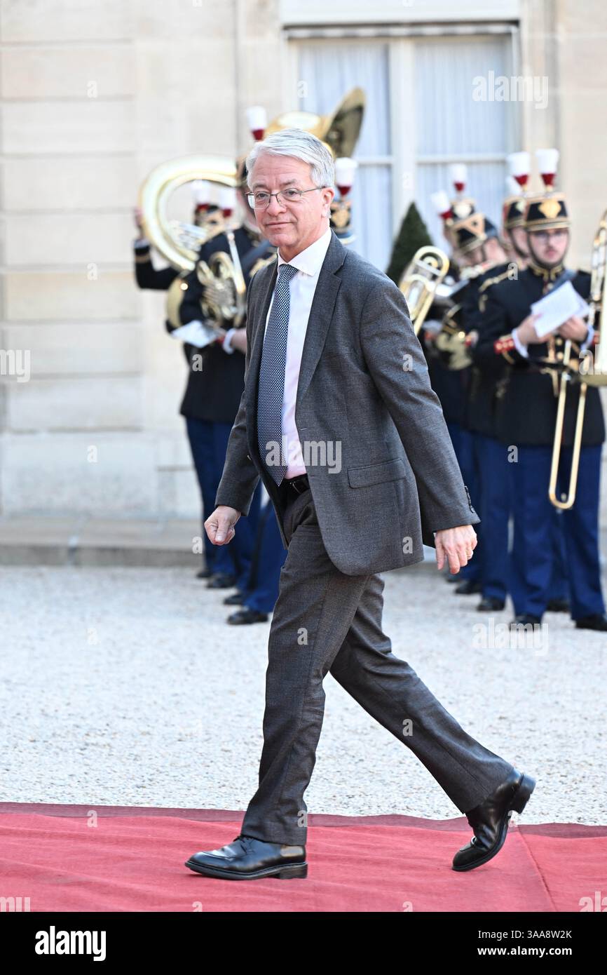 Paris, France. 31st Mar, 2025. BNP Paribas' CEO Jean-Laurent Bonnafe ...