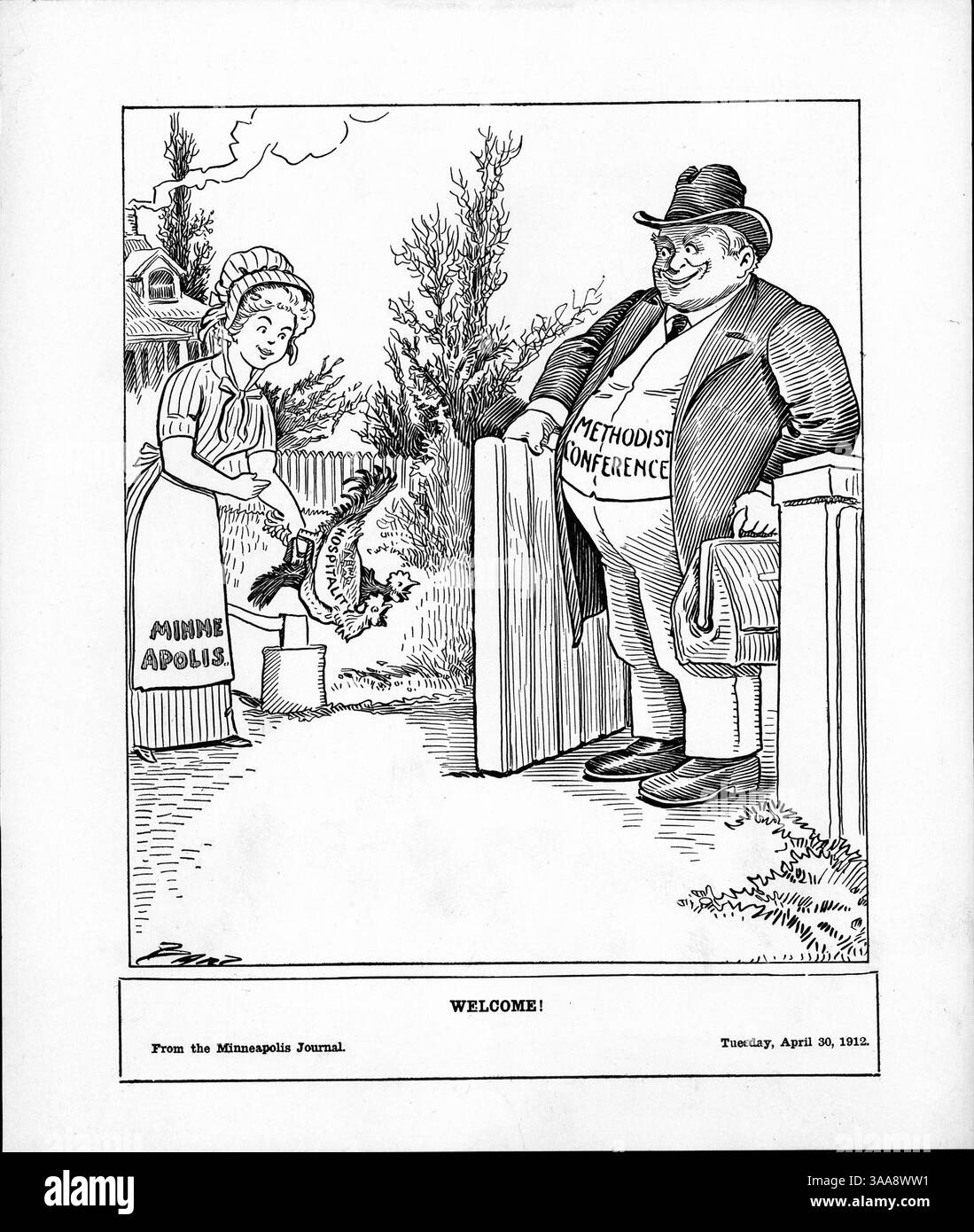 A humorous cartoon from the Hennepin County Library shows a woman ...