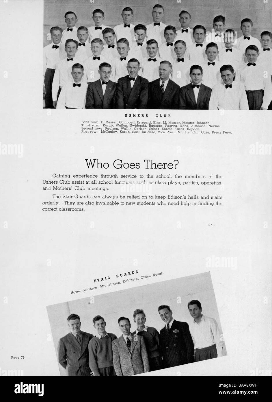 The 'Wizard' yearbook from Edison High School, 1941, captures student ...