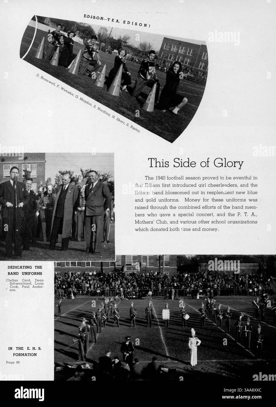 The 1941 'Wizard' yearbook from Edison High School records the students ...