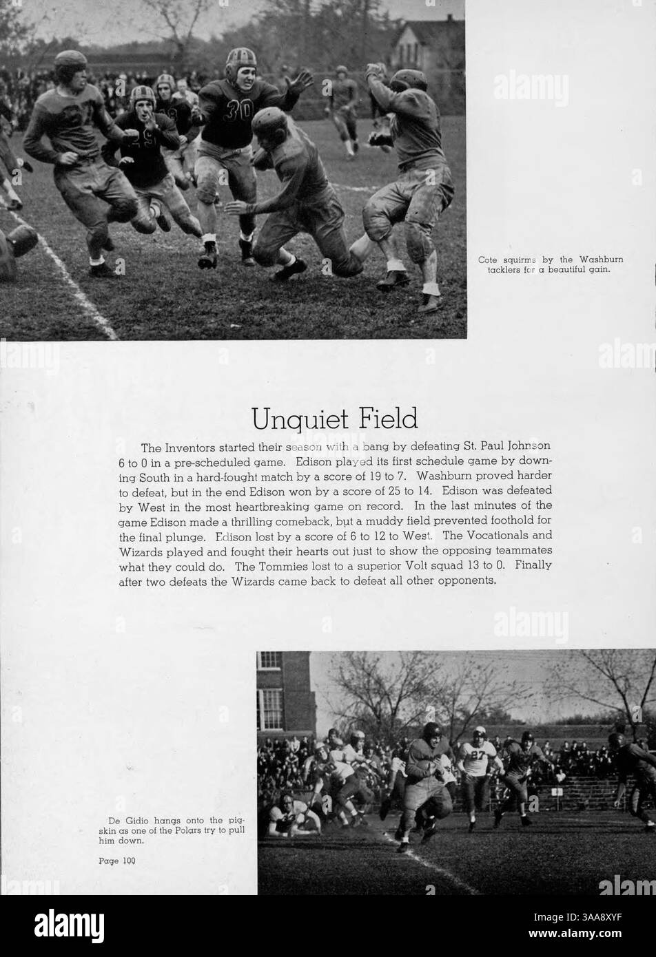 The 1941 'Wizard' yearbook from Edison High School reflects the events ...