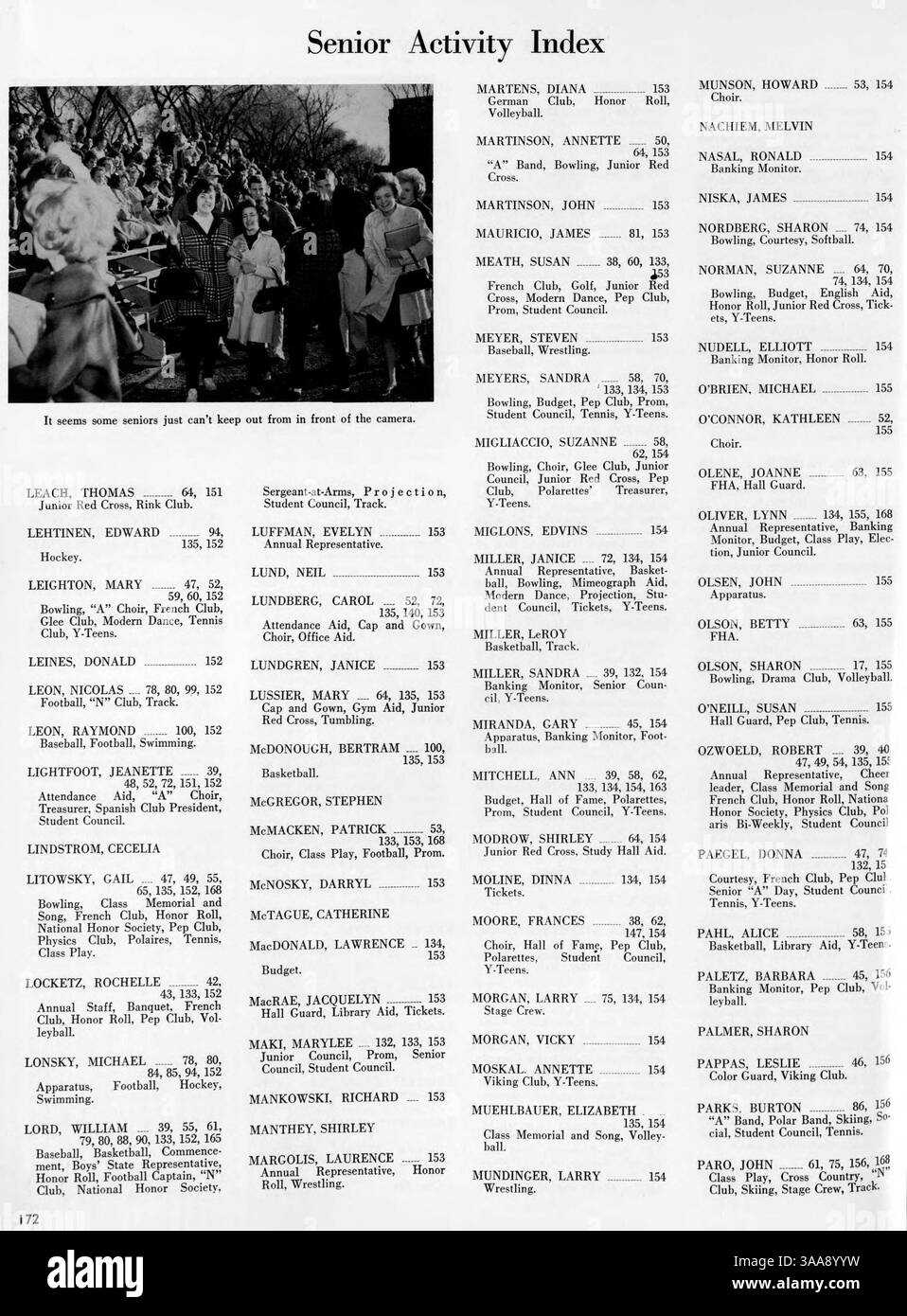 This 1964 yearbook, Polaris 64, records student achievements, athletic ...