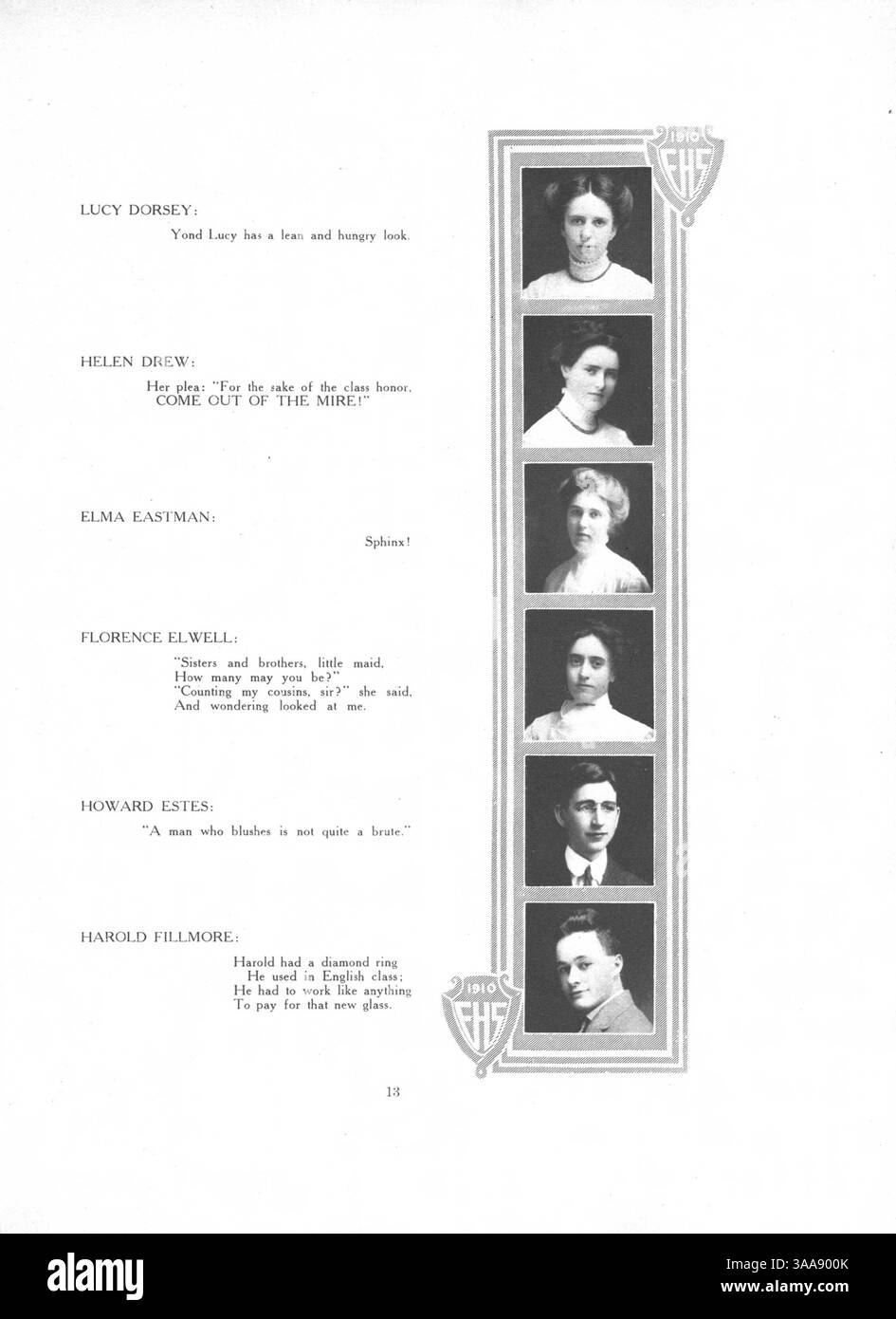 The 1910 East High School yearbook, titled 'The Cardinal', features ...