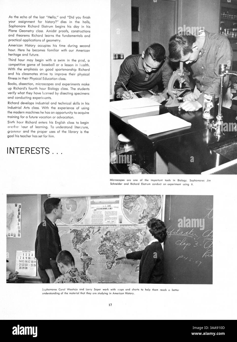 The 'Echowan' yearbook from St. Louis Park High School in 1961 records ...