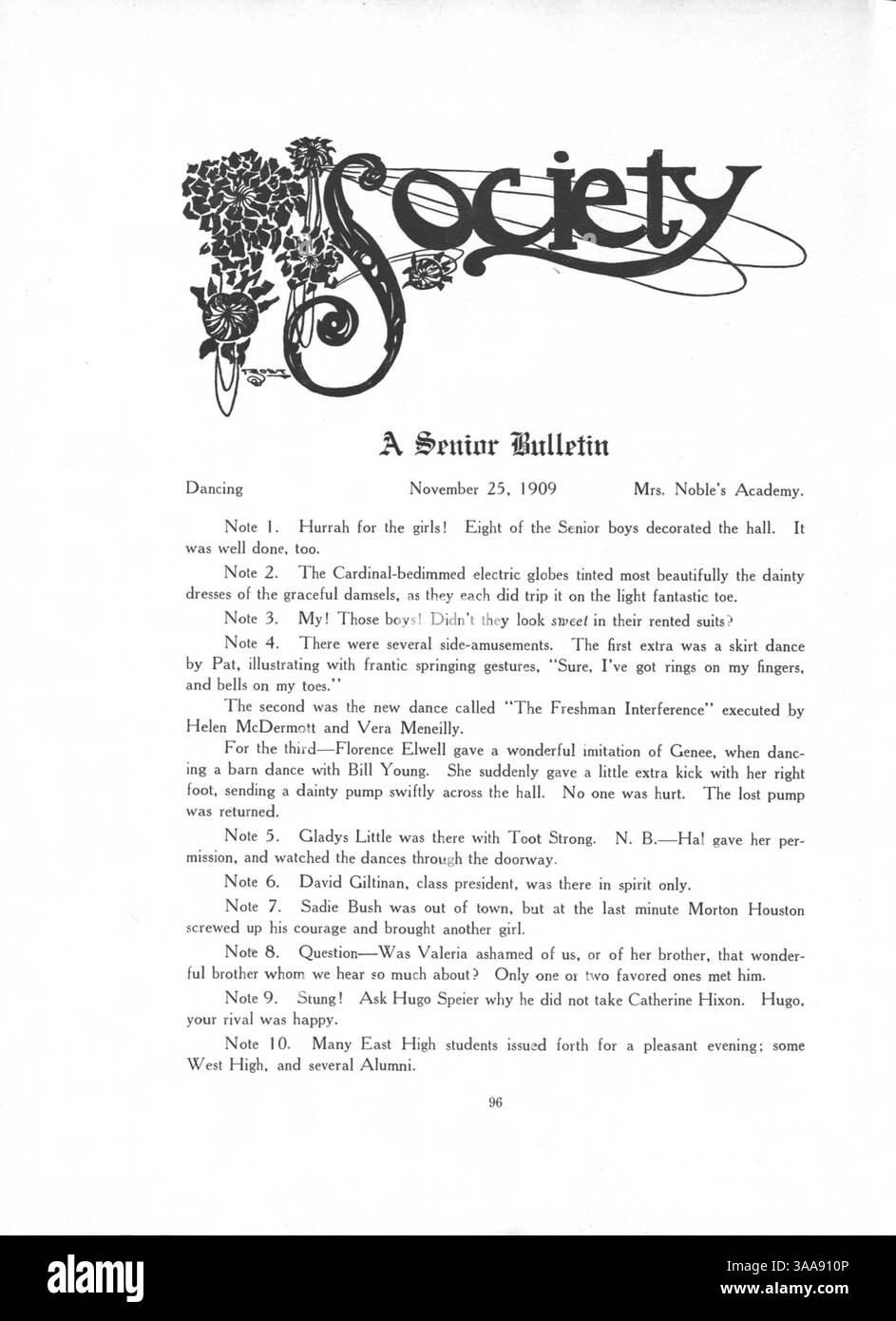 'The Cardinal' yearbook from 1910 records East High School’s key ...