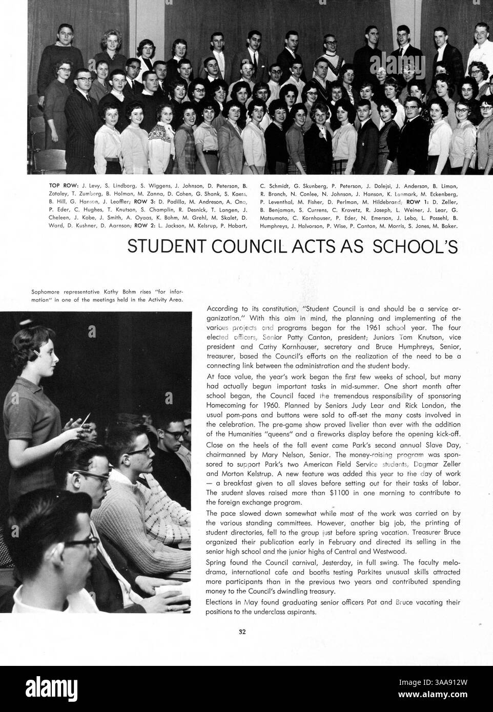 The 1961 'Echowan' yearbook from St. Louis Park High School features ...