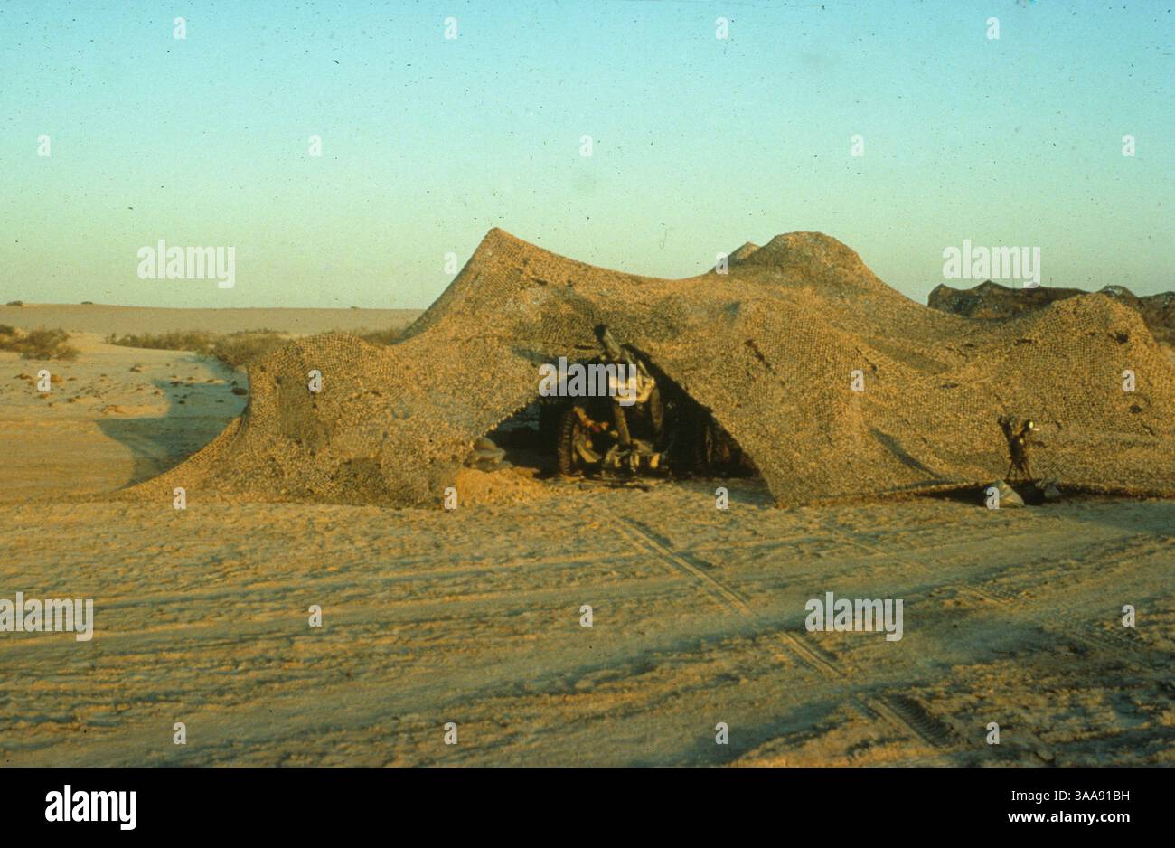 Sep 20, 2006; Saudi Arabia, Arabia; A Camouflaged M-109 Howitzer of the ...