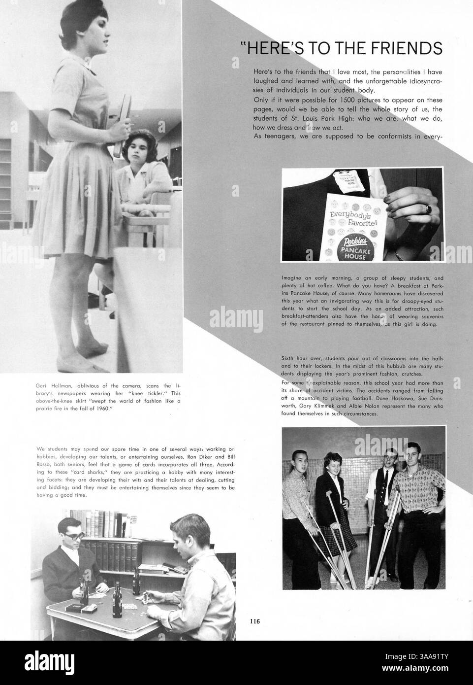 The 1961 'Echowan' yearbook from St. Louis Park High School captures ...