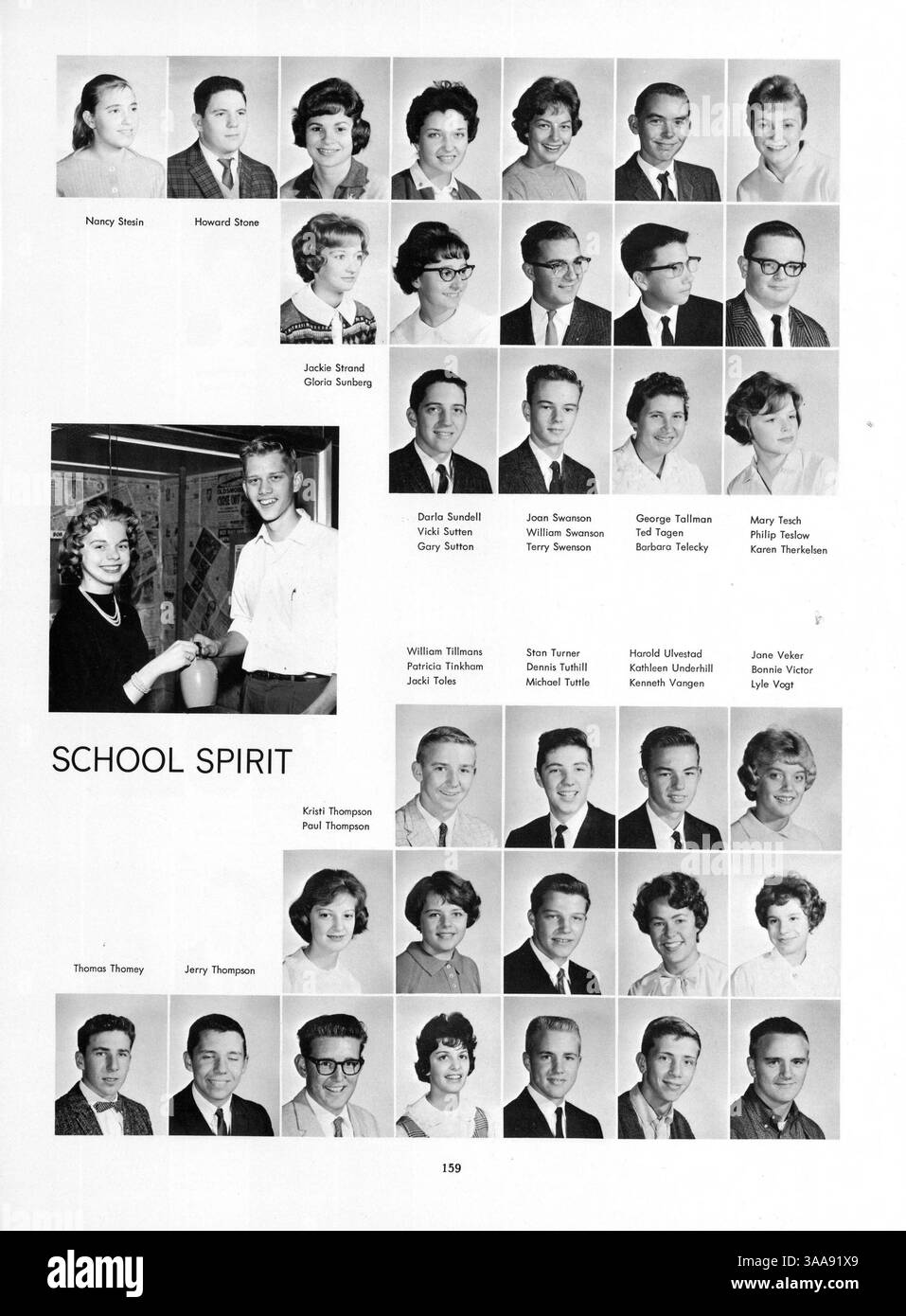 This 1961 'Echowan' yearbook highlights the events, athletics, students ...