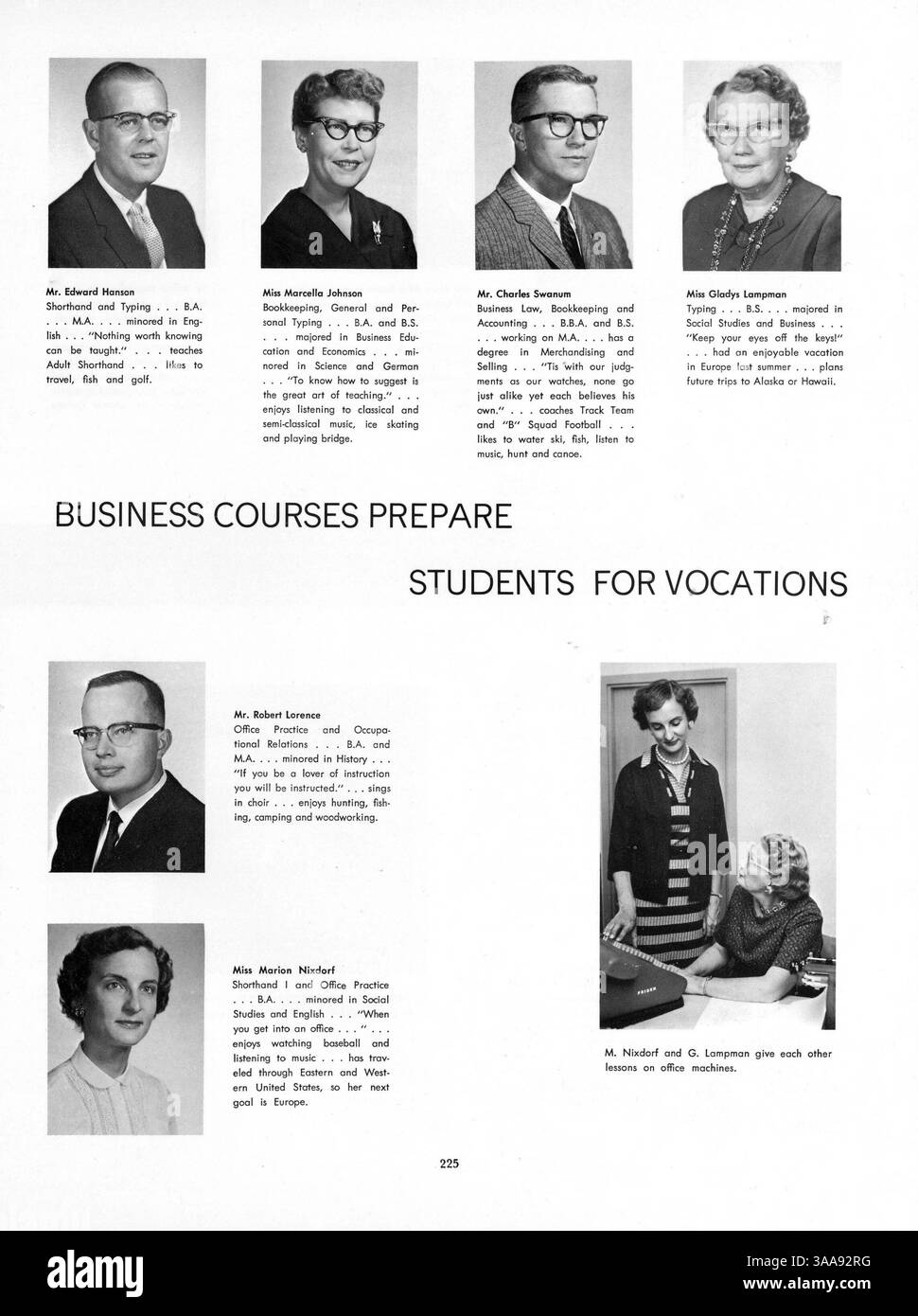 The 1961 Echowan yearbook captures the diverse student body, faculty ...
