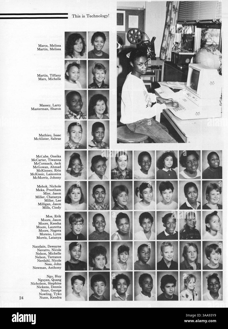 The 1988 northeast jr high yearbook documents key school events hi-res ...