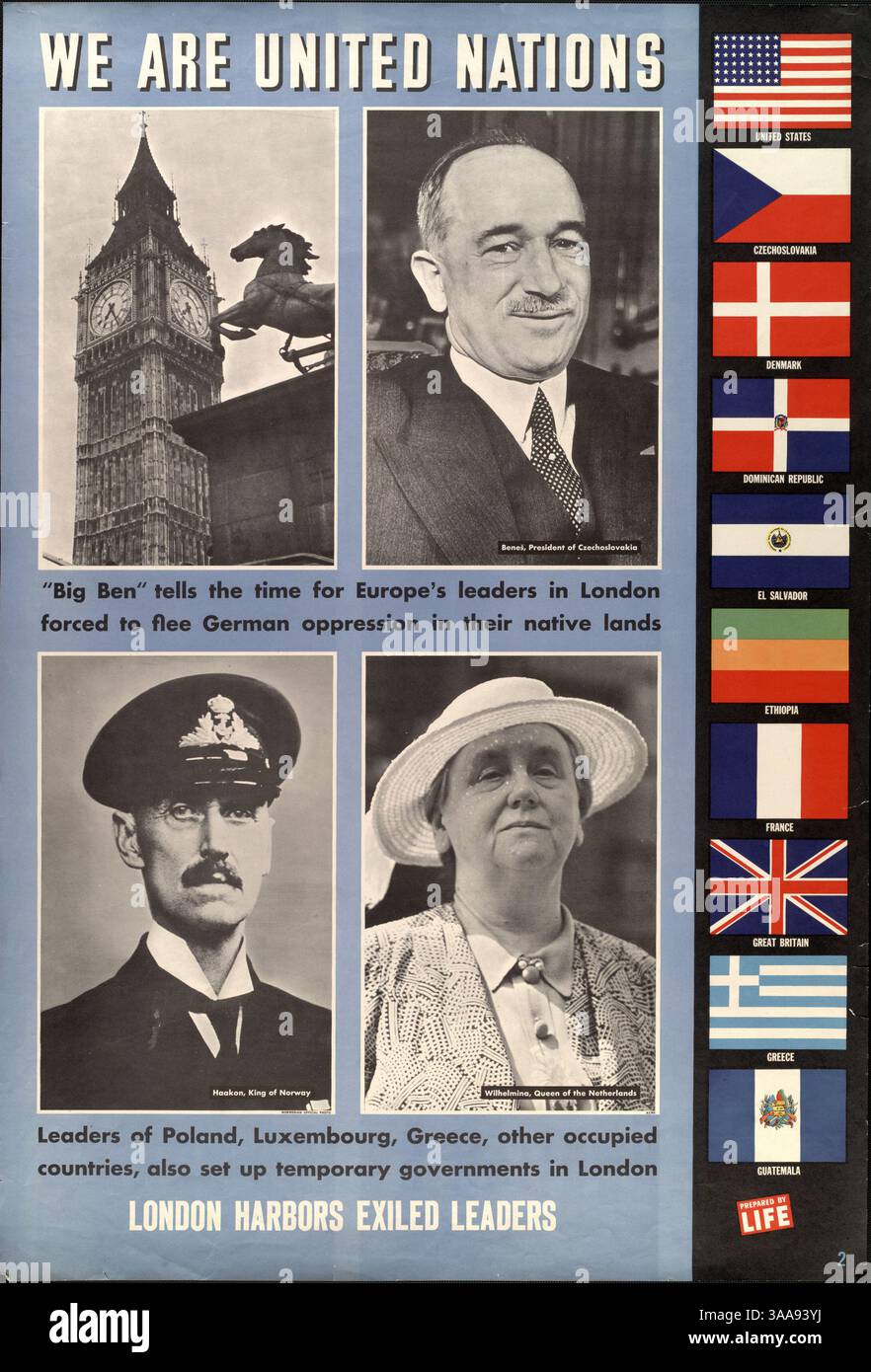 Including the president of czechoslovakia hi-res stock photography and ...