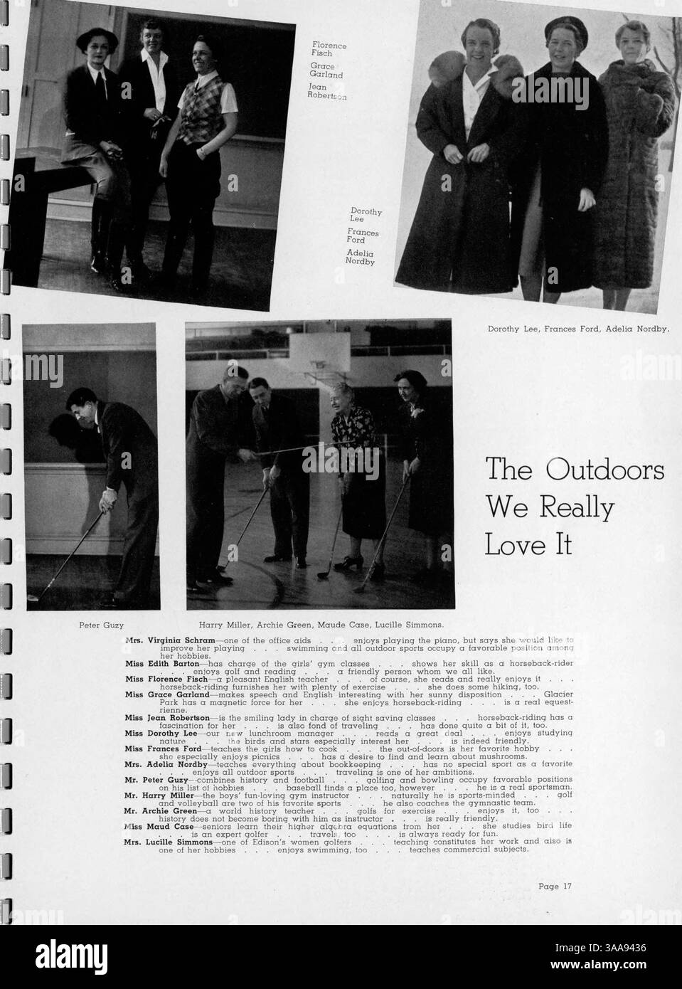 The 1939 Edison Yearbook documents key moments from the 1938-1939 ...