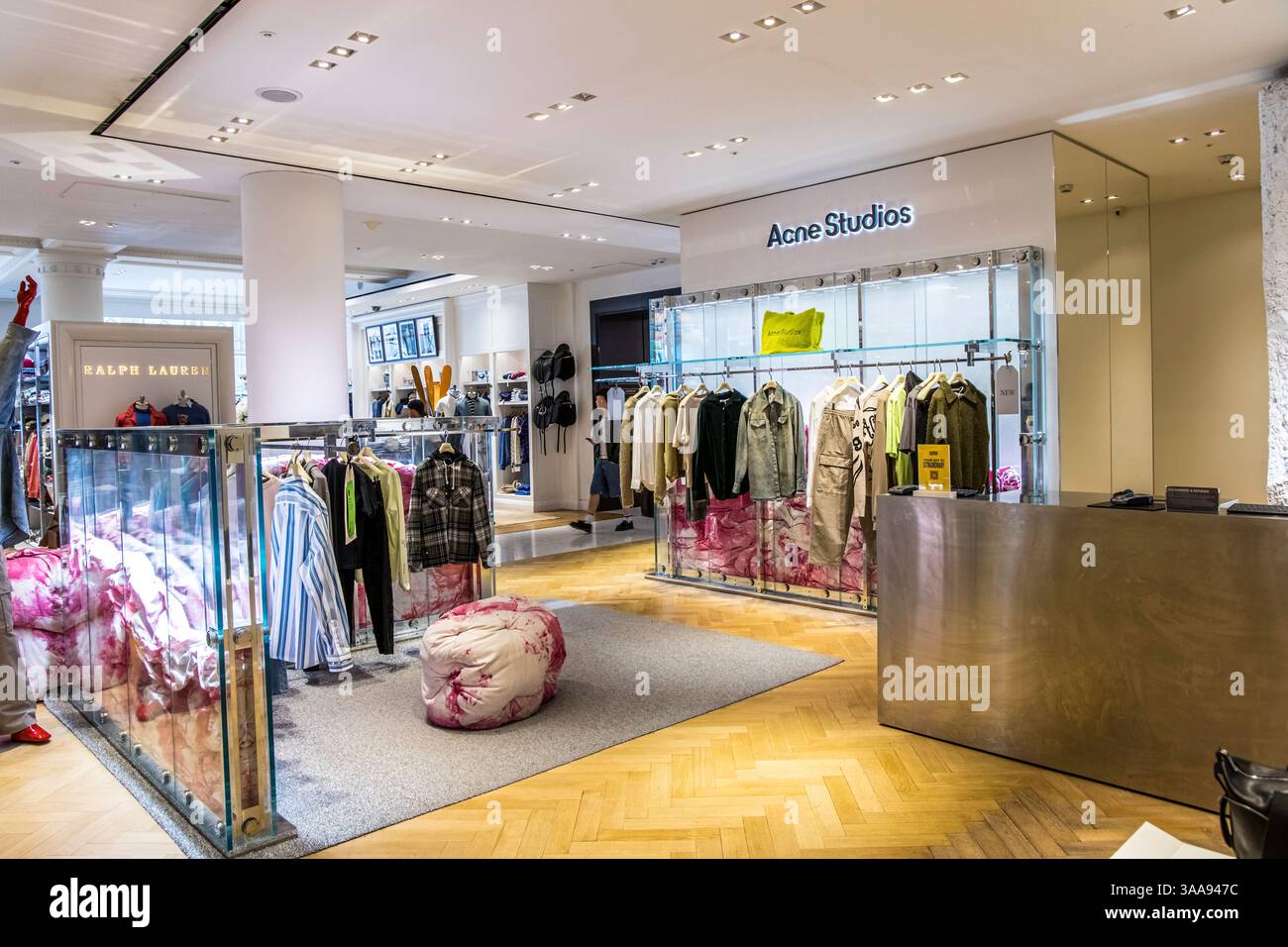 London, UK- August 6, 2023: Selfridges department store interior ...