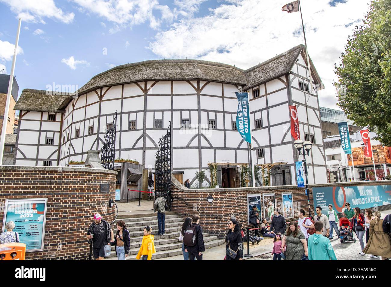 London, UK- August 6, 2023: Shakespeare's Globe Museum is a ...