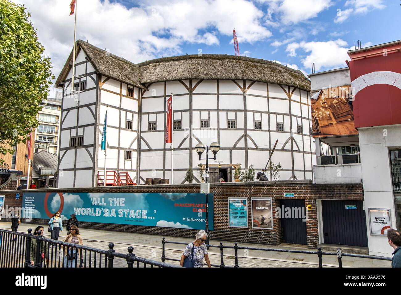 London, UK- August 6, 2023: Shakespeare's Globe Museum is a ...