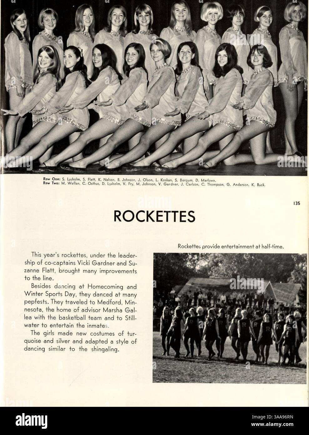 This yearbook from roosevelt high school details student activit hi-res stock photography and ...