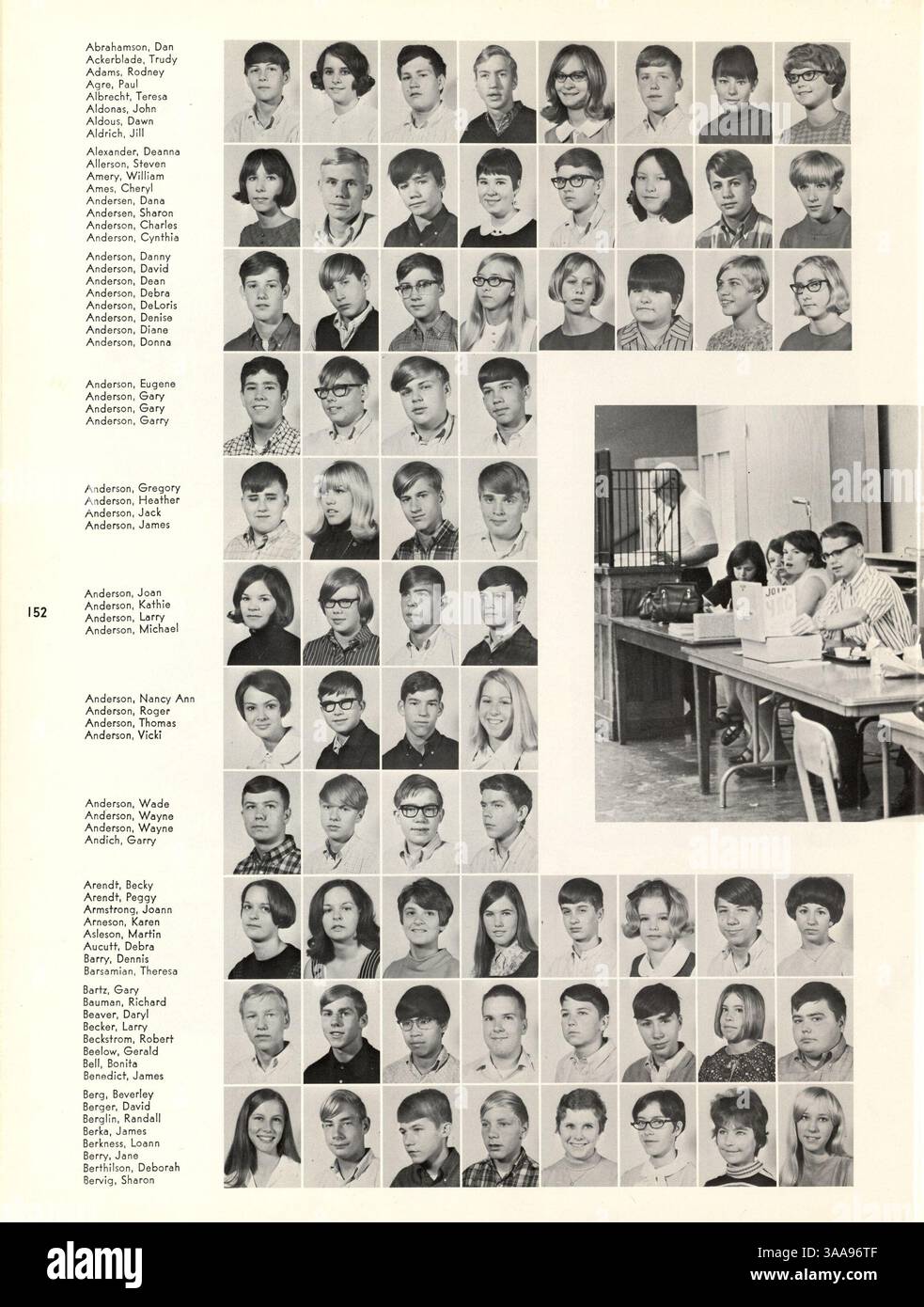 The 1968 roosevelt high school yearbook reflects the schools academic ...