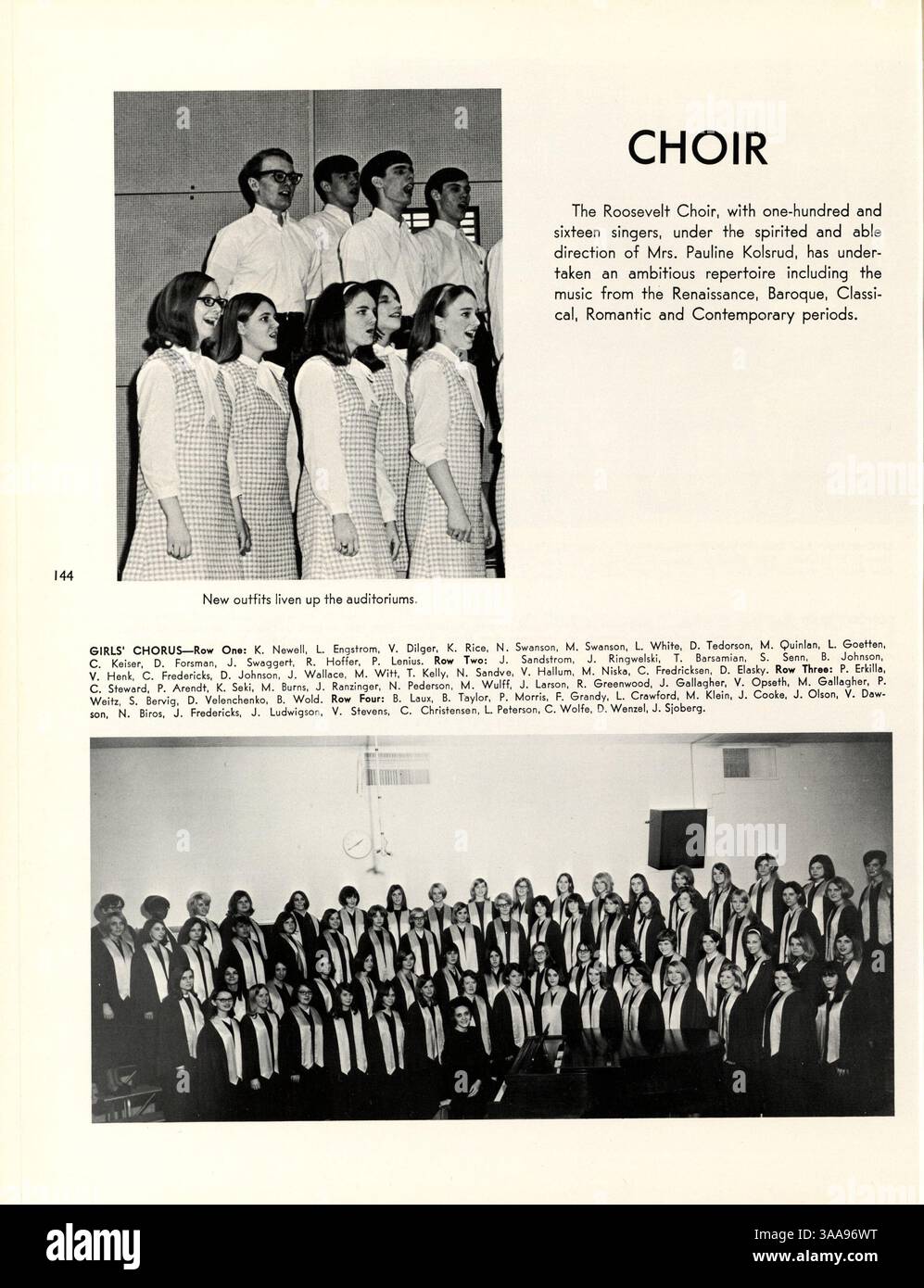 Yearbook for 1968 from roosevelt high school highlights the events hi ...