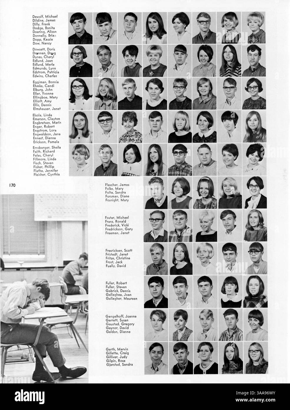 The 1968 yearbook from roosevelt high school features student ac hi-res ...