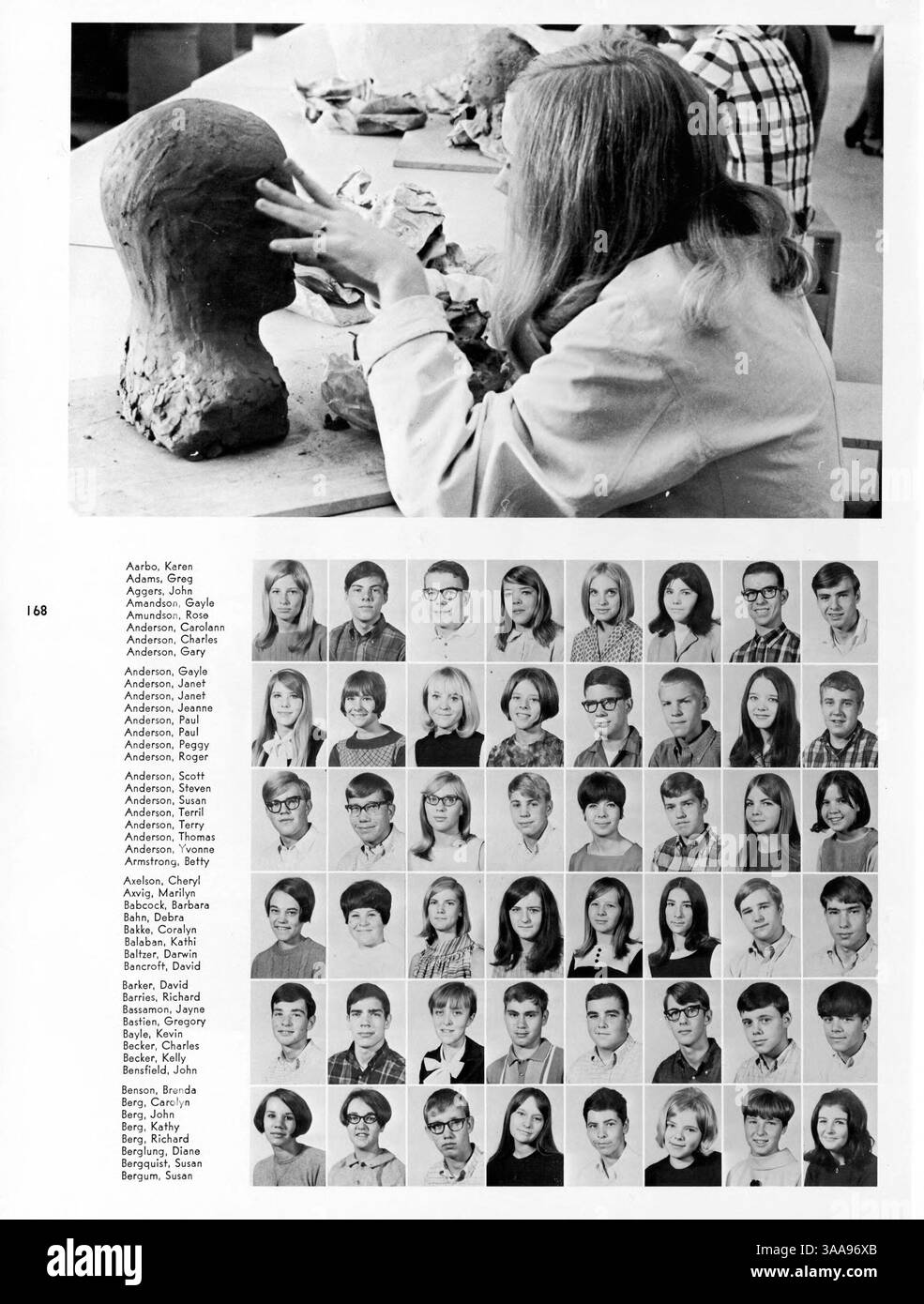 This roosevelt high school yearbook from 1968 captures the events hi ...