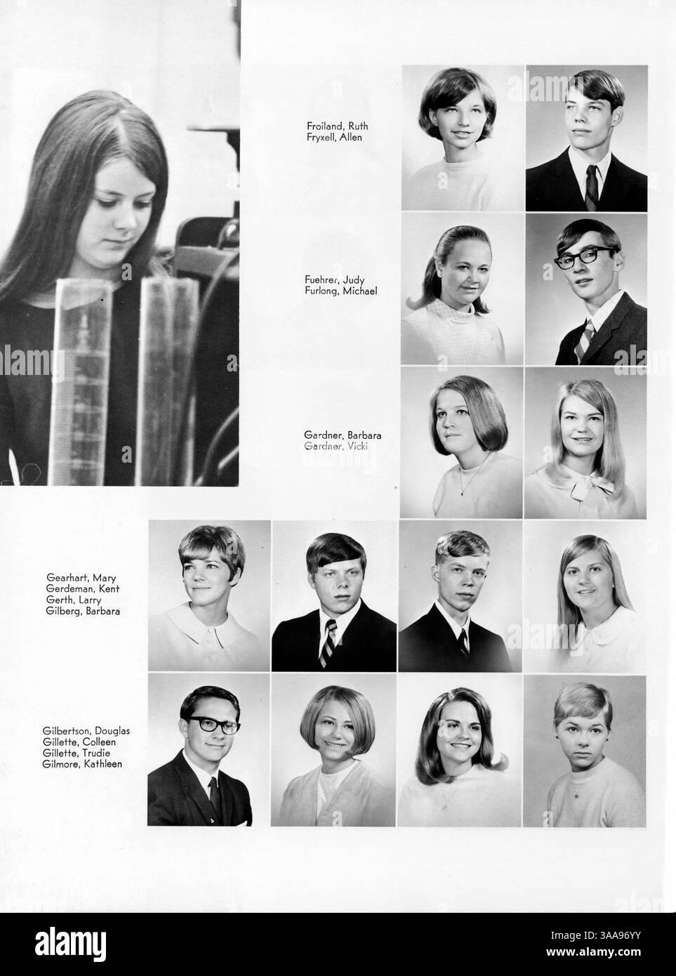 This 1968 yearbook from Roosevelt High School documents academic life ...
