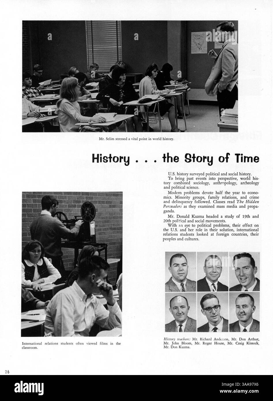 The 1966 yearbook from kennedy high school showcases the students hi ...
