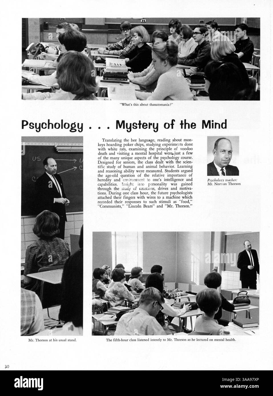 High school yearbook 1965 Cut Out Stock Images & Pictures - Alamy