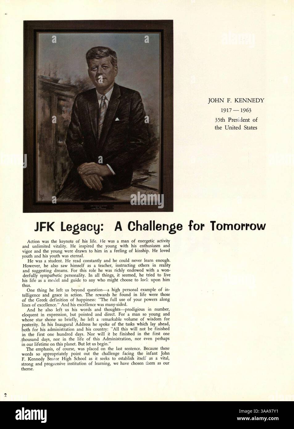 The 1966 Kennedy High yearbook captures students, faculty, athletic ...