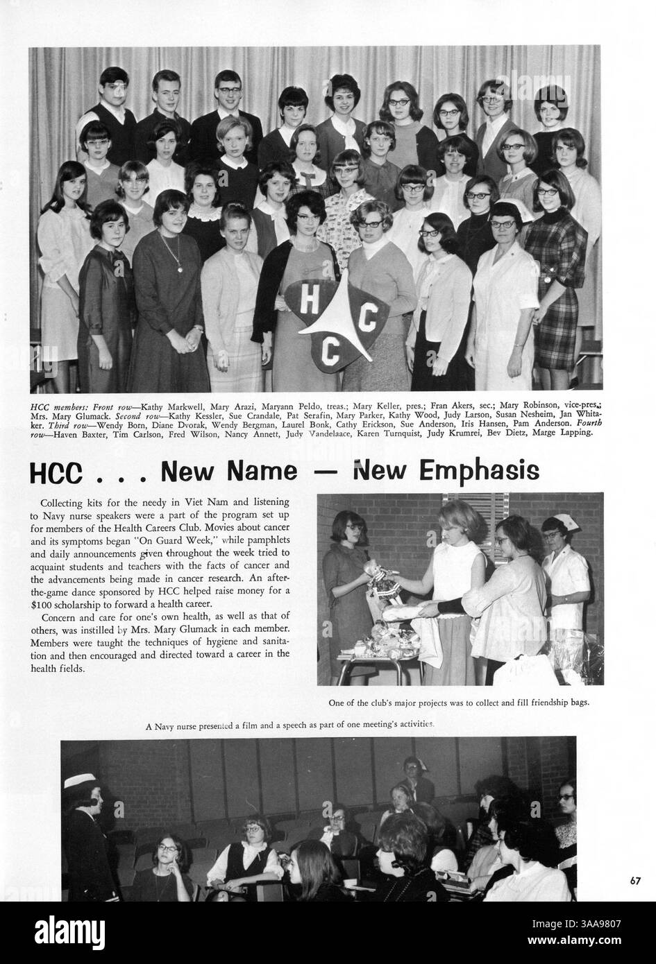 The 1966 Kennedy High yearbook documents the school year with profiles ...