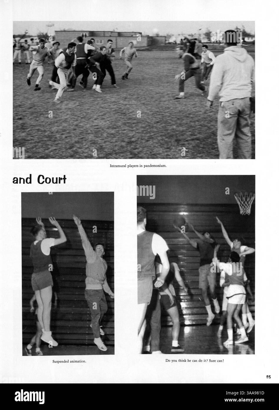 The 1966 kennedy high school yearbook documents the events hi-res stock ...
