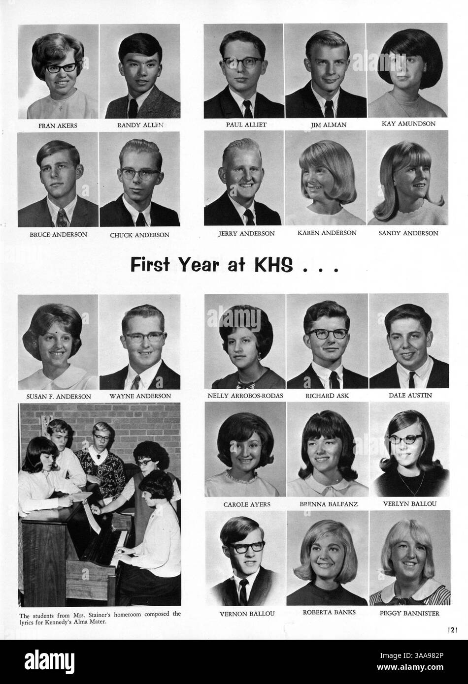 The 1966 Kennedy High Yearbook documents student and teacher ...