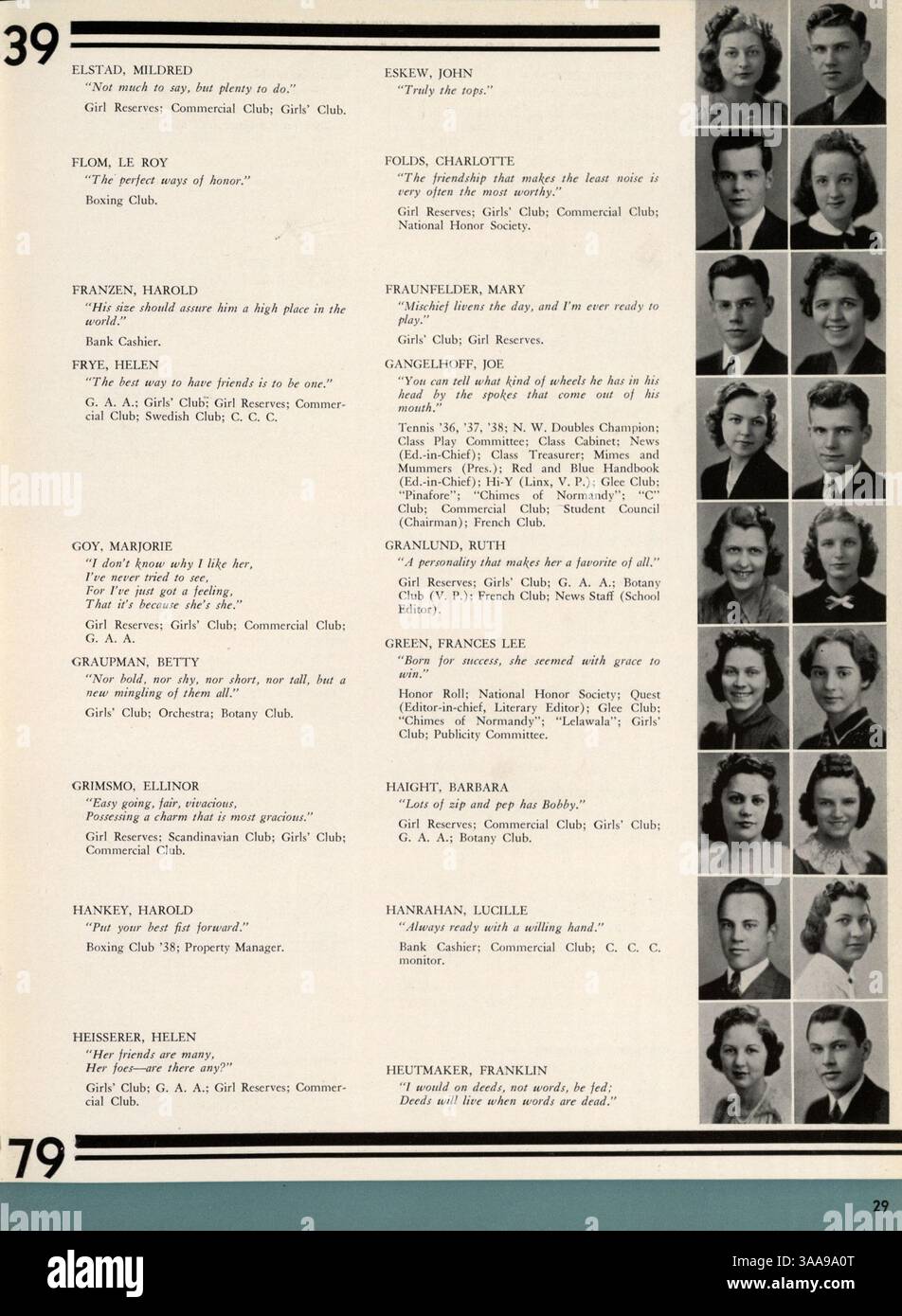 The 1939 edition of Centralian documents student life, faculty, sports, clubs, and milestones ...