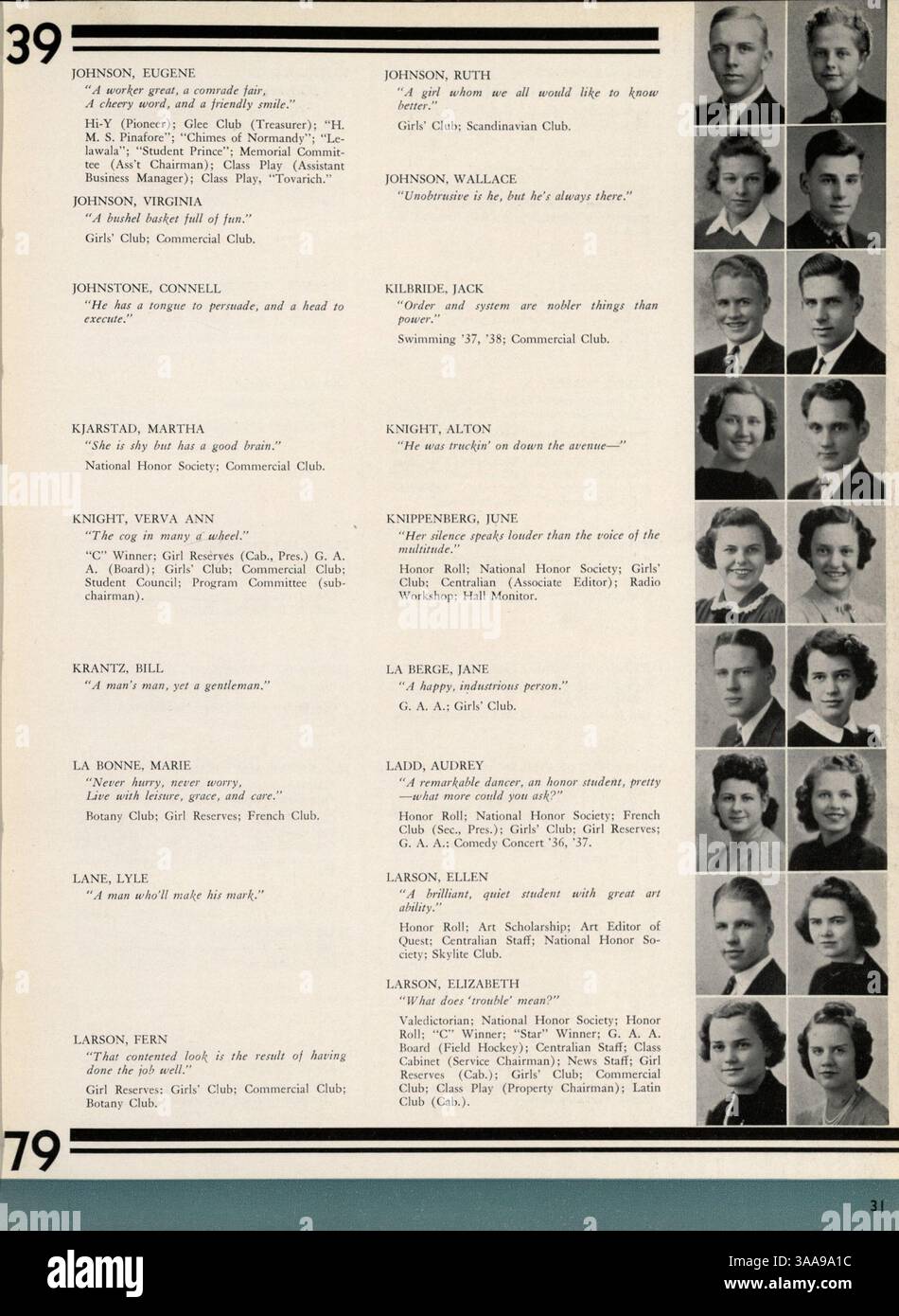 A comprehensive record of the 1938-1939 school year, this Central High yearbook captures ...