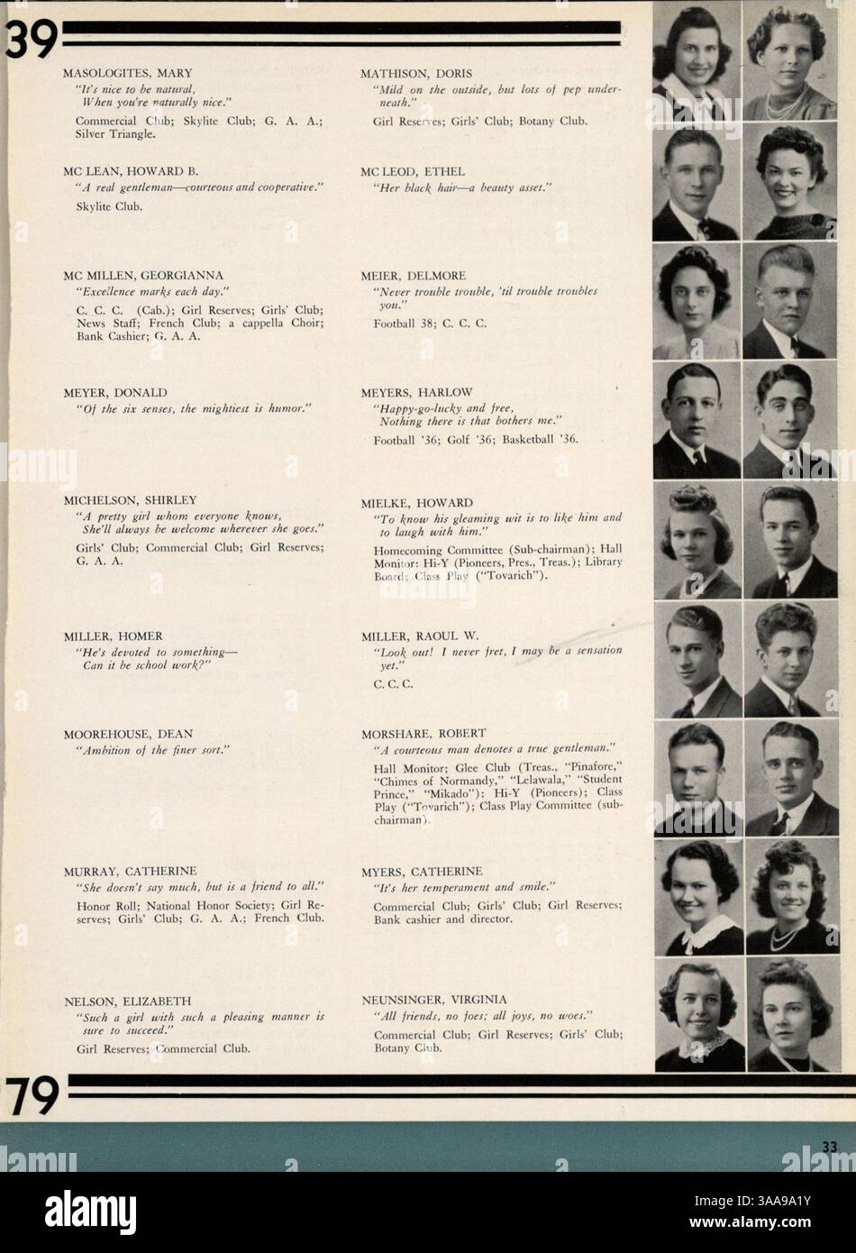 Containing photographs and written records, this yearbook documents the ...