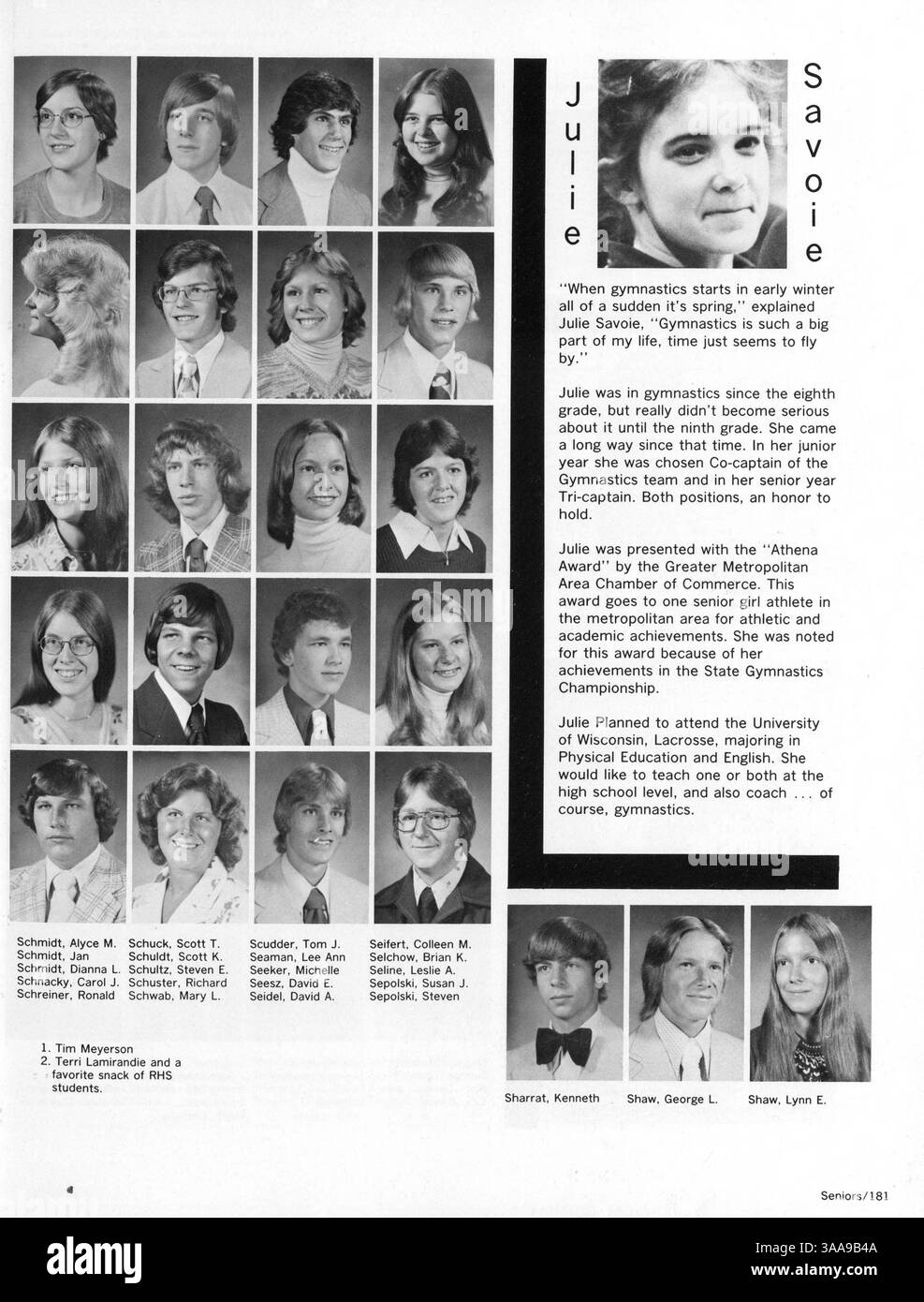 1976 yearbook Black and White Stock Photos & Images - Alamy