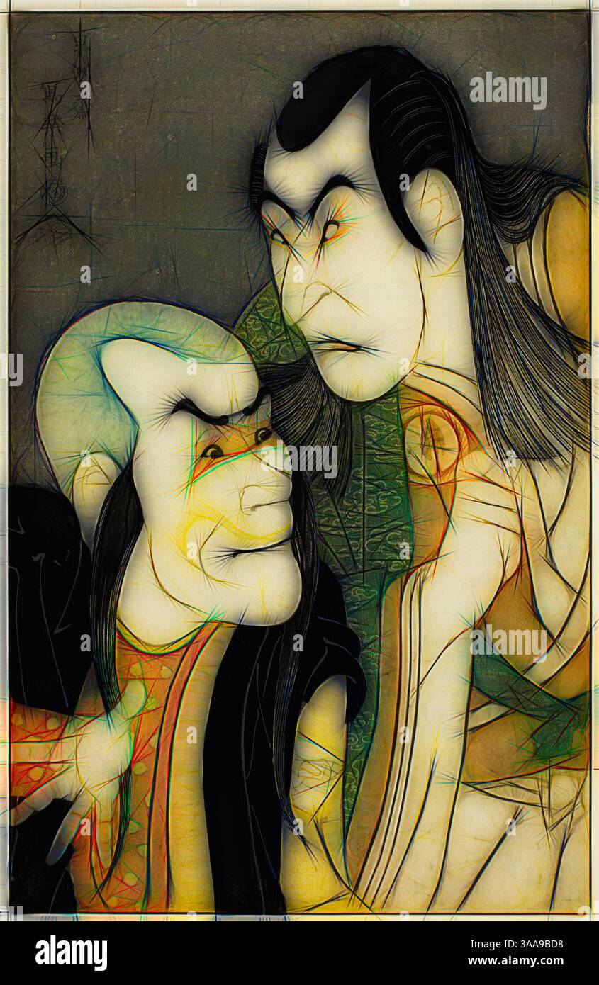 Exaggerated facial features reflecting hi-res stock photography and ...