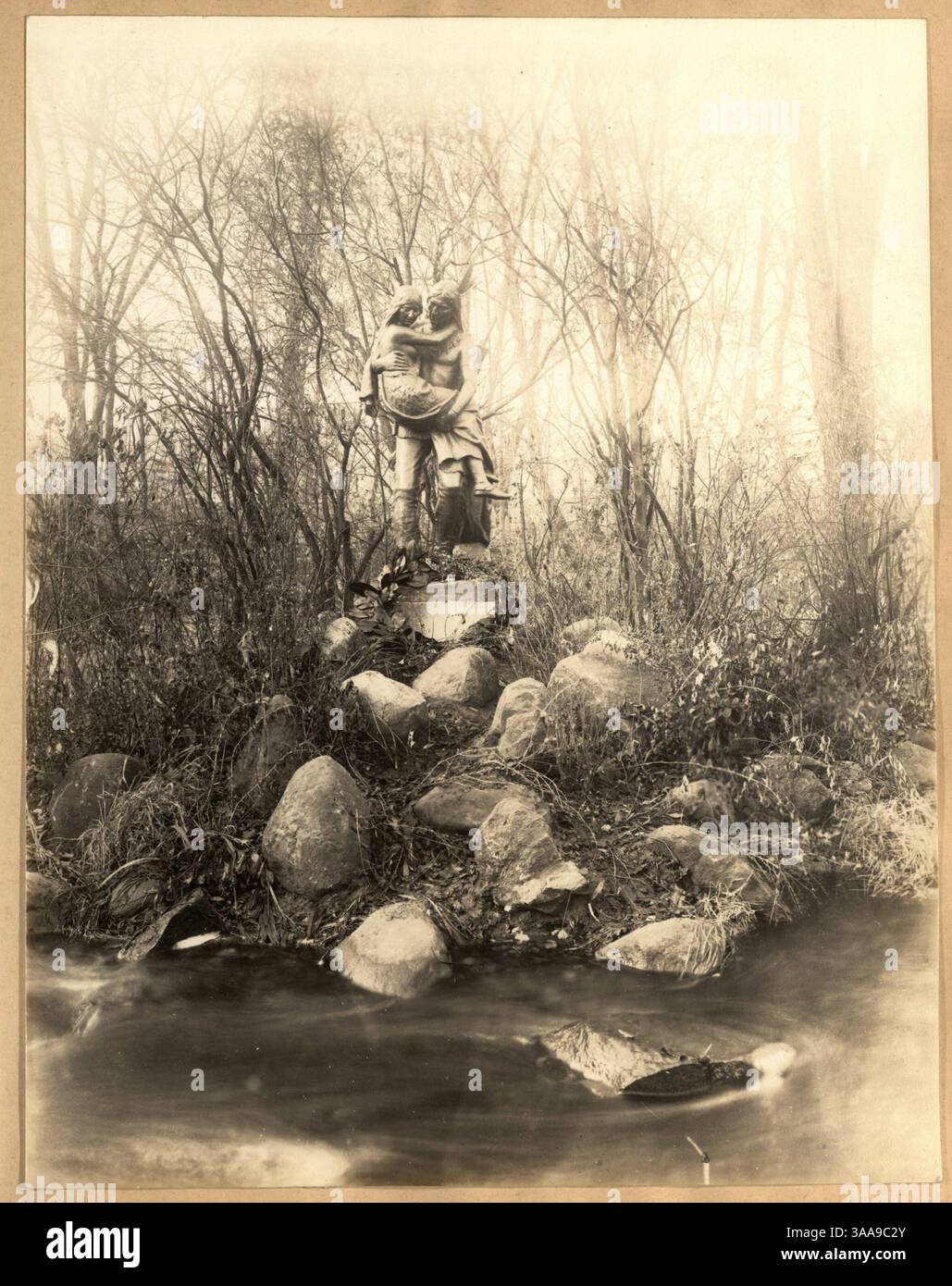 The statue of Hiawatha with Minnehaha, located in Hennepin County ...