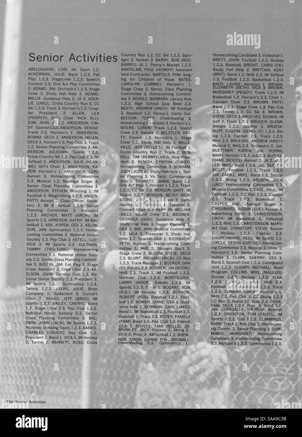 The 1976 yearbook, 'Seventy Six Aurean,' features portraits of students ...