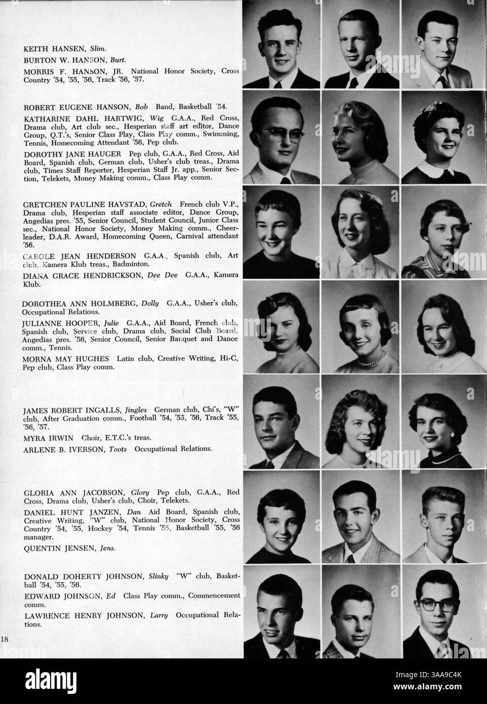 The West High Yearbook of 1957, 'Hesperian,' documents the highlights ...