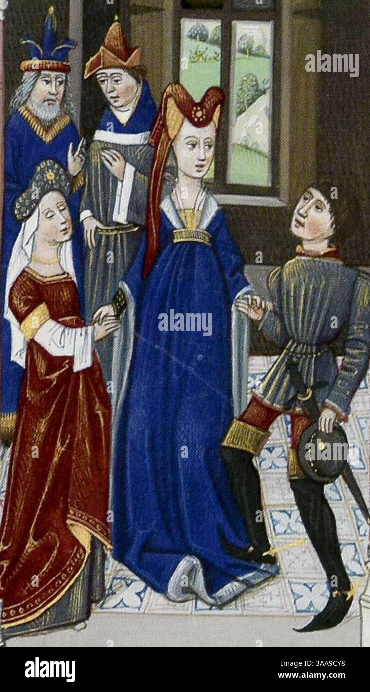 Huwelijk Ada van Holland met Lodewijk II met stervende Dirk VII van ...