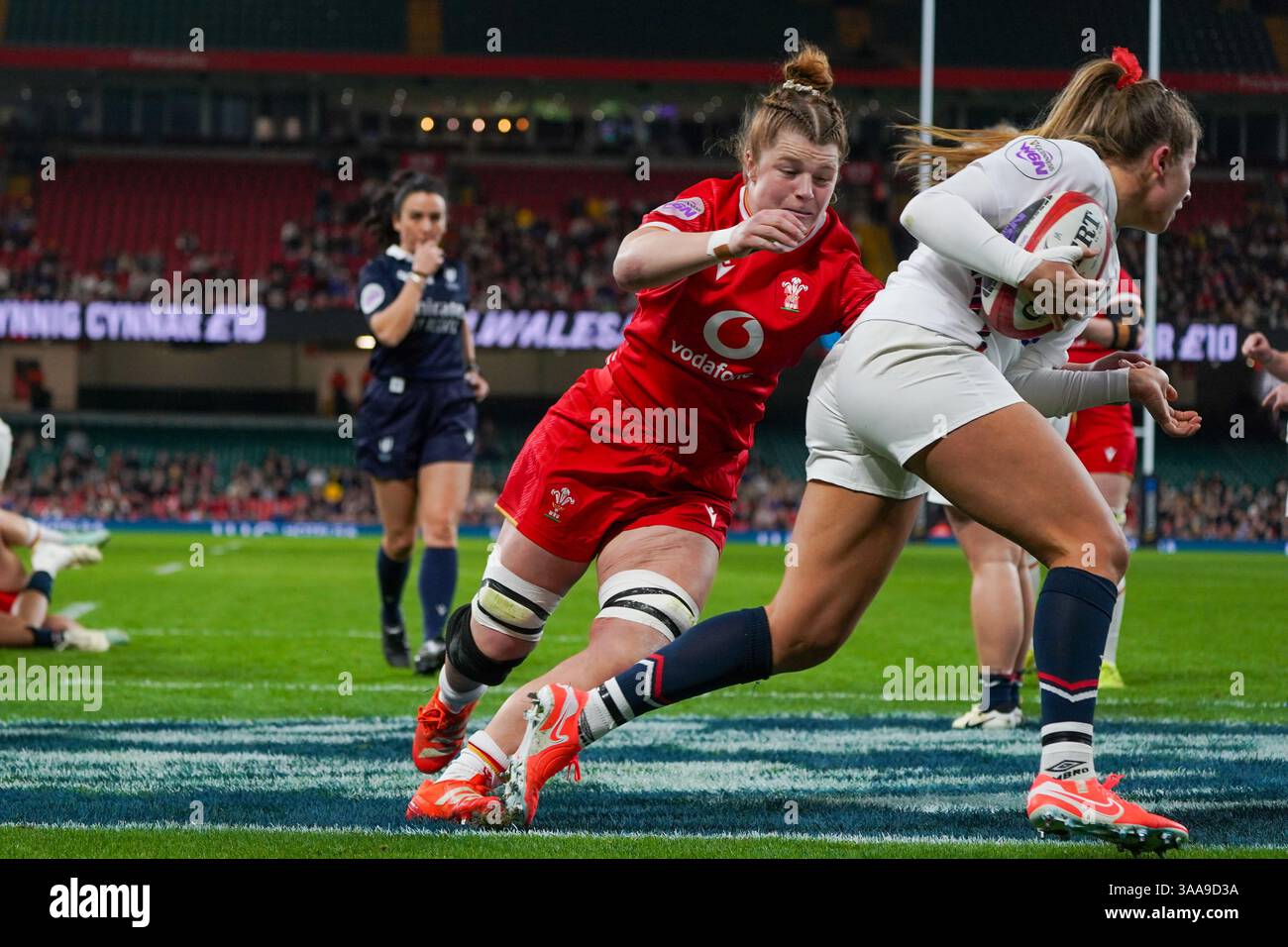 Kate Williams, Wales v England, women's six nations, Principality stadium, 29th March 2025 Stock ...