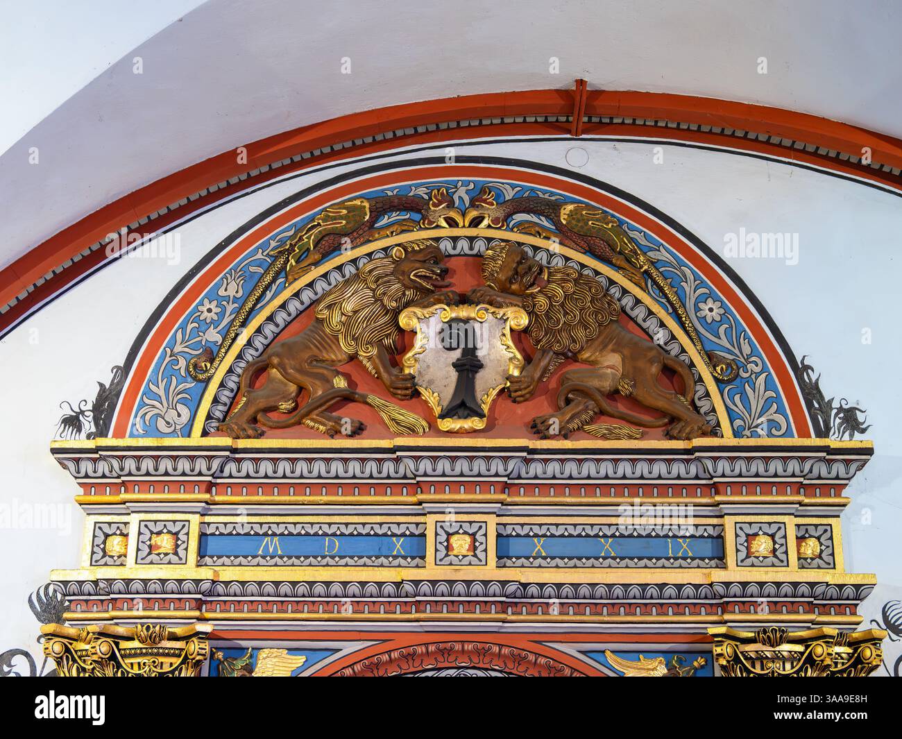 Basel, Switzerland - August 17, 2024: Ornate architectural detail ...