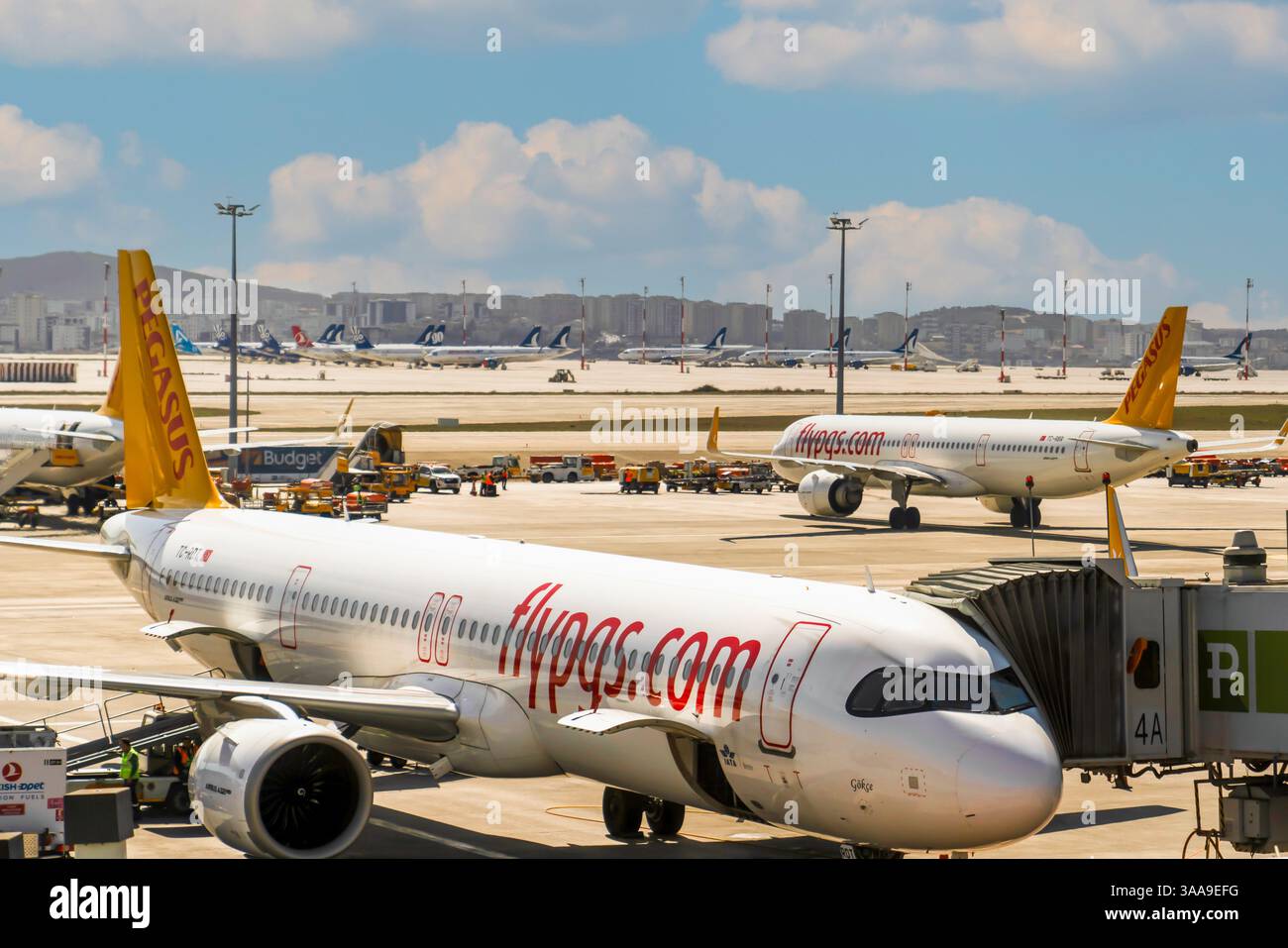 Sabiha Gokcen Airport, Istanbul, Turkey - March 14, 2025: Exterior of ...