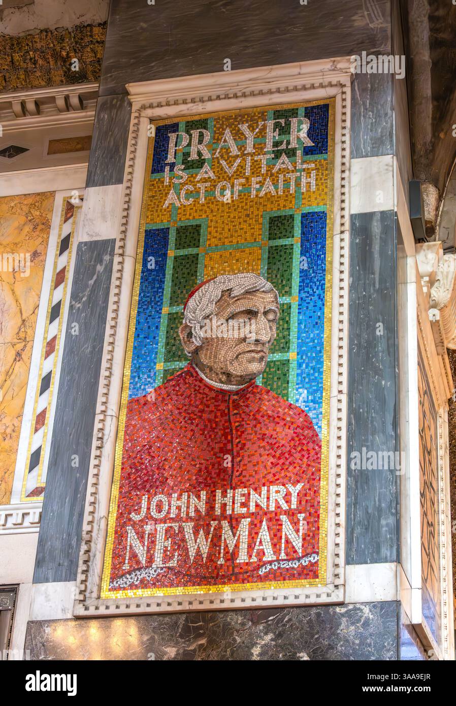London, United Kingdom - November 13, 2024: A colorful mosaic in ...
