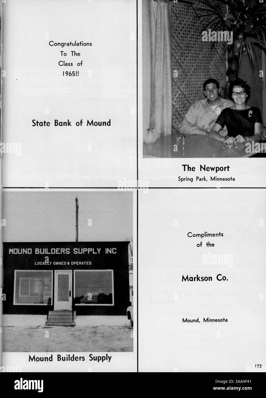 School clubs of the 1964 1965 academic year hi-res stock photography ...