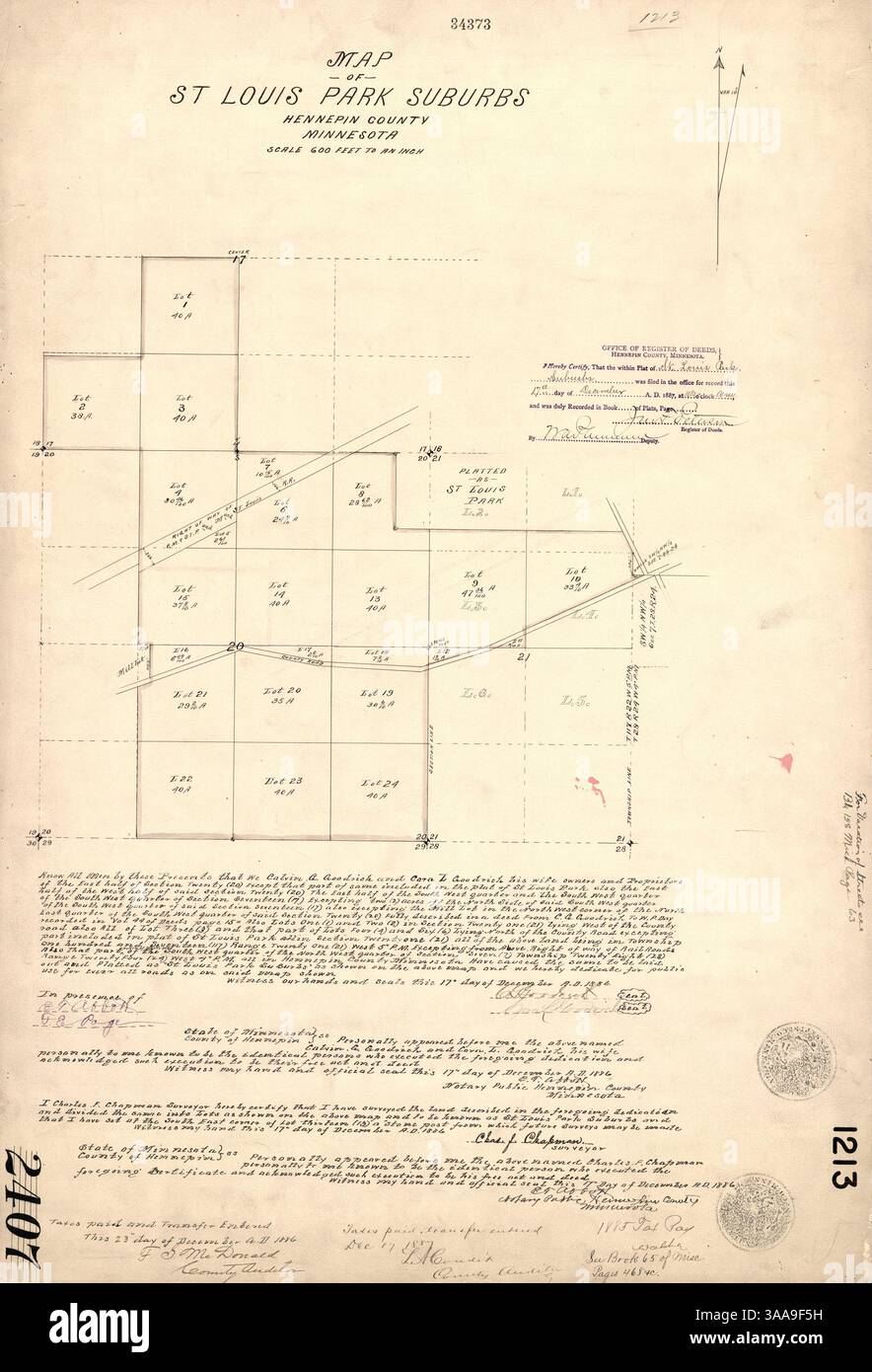 A map detailing the suburbs of St. Louis Park, Minnesota, provided by ...
