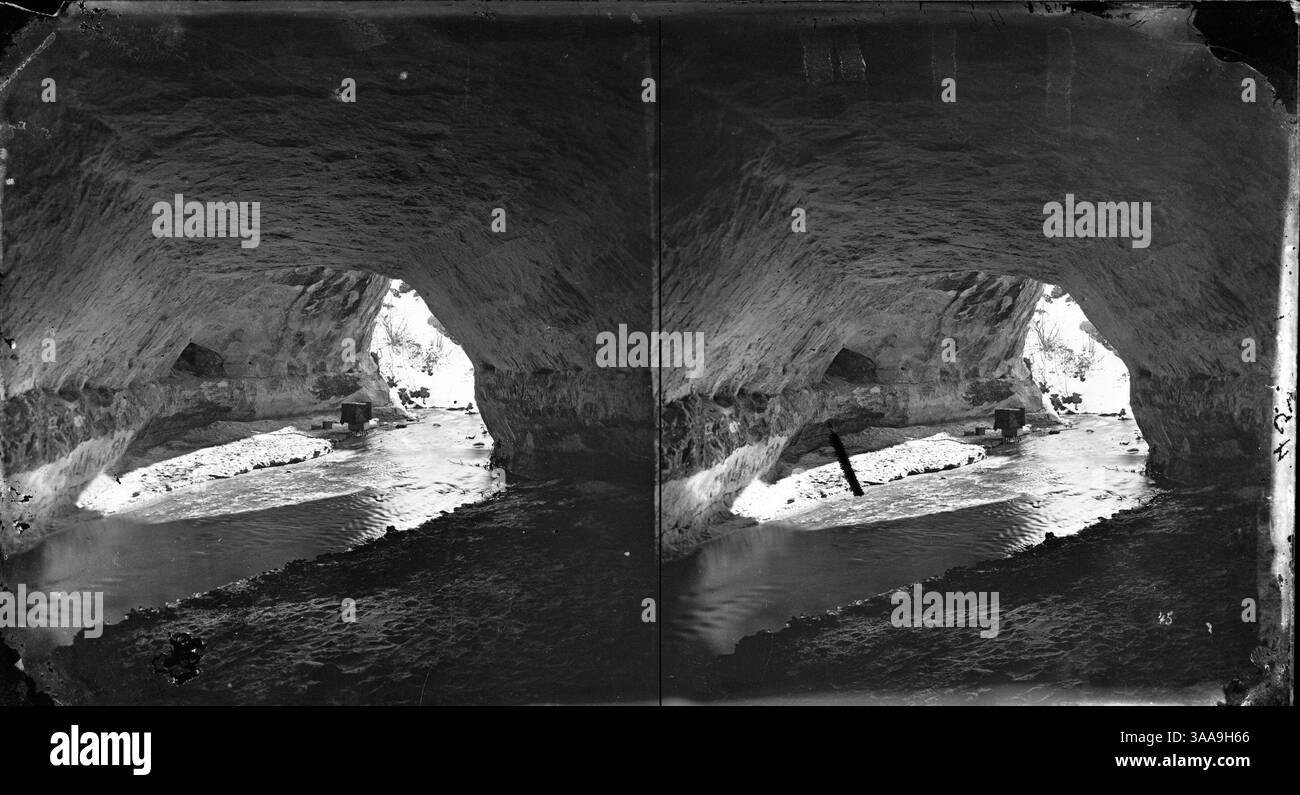 This photograph shows the interior of fountain cave hi-res stock ...
