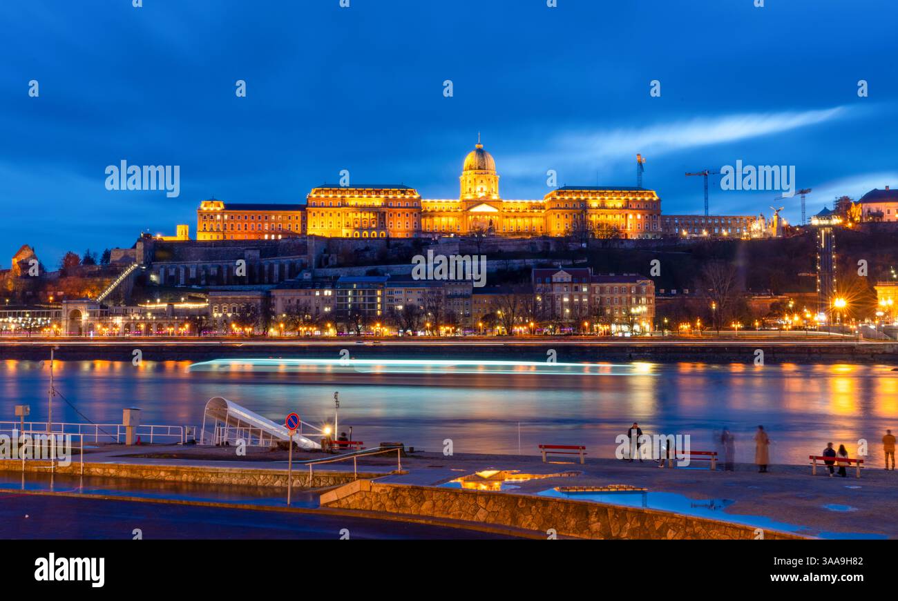 Budapest, Hungary-March 14, 2025: Buda Castle (Hungarian:Budavári ...
