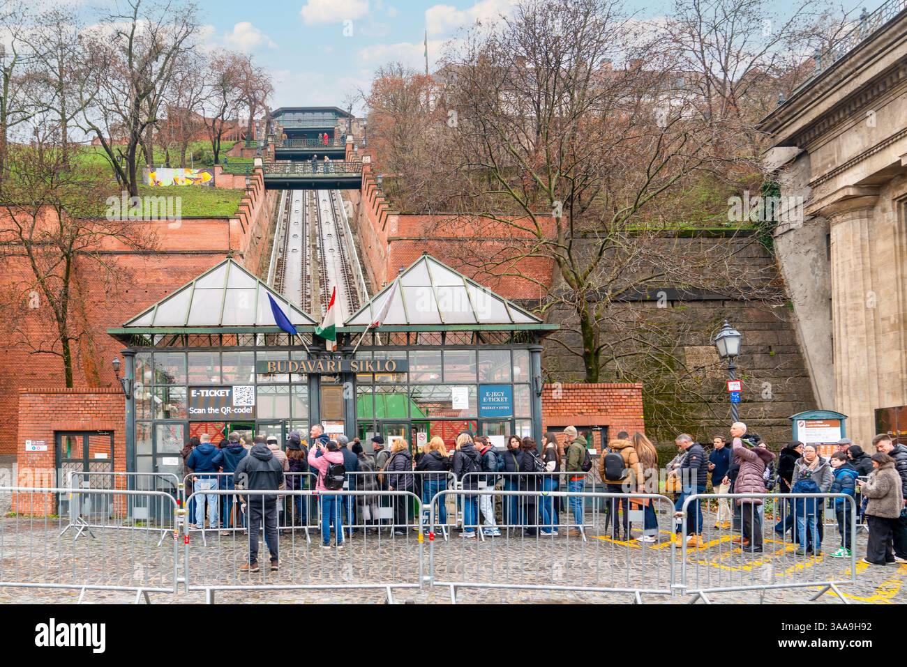 Budapest, Hungary - March 15, 2025: The Budapest Castle Hill Funicular ...